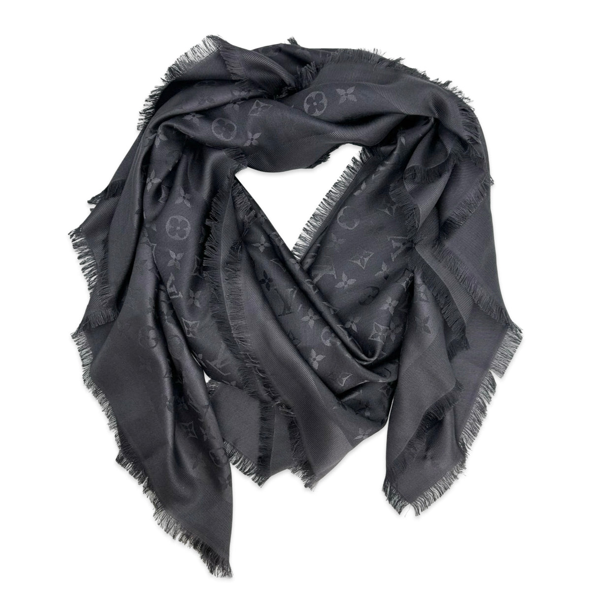 LOUIS VUITTON: Silk Wool Monogram Classic Shawl – Luv Luxe Scottsdale